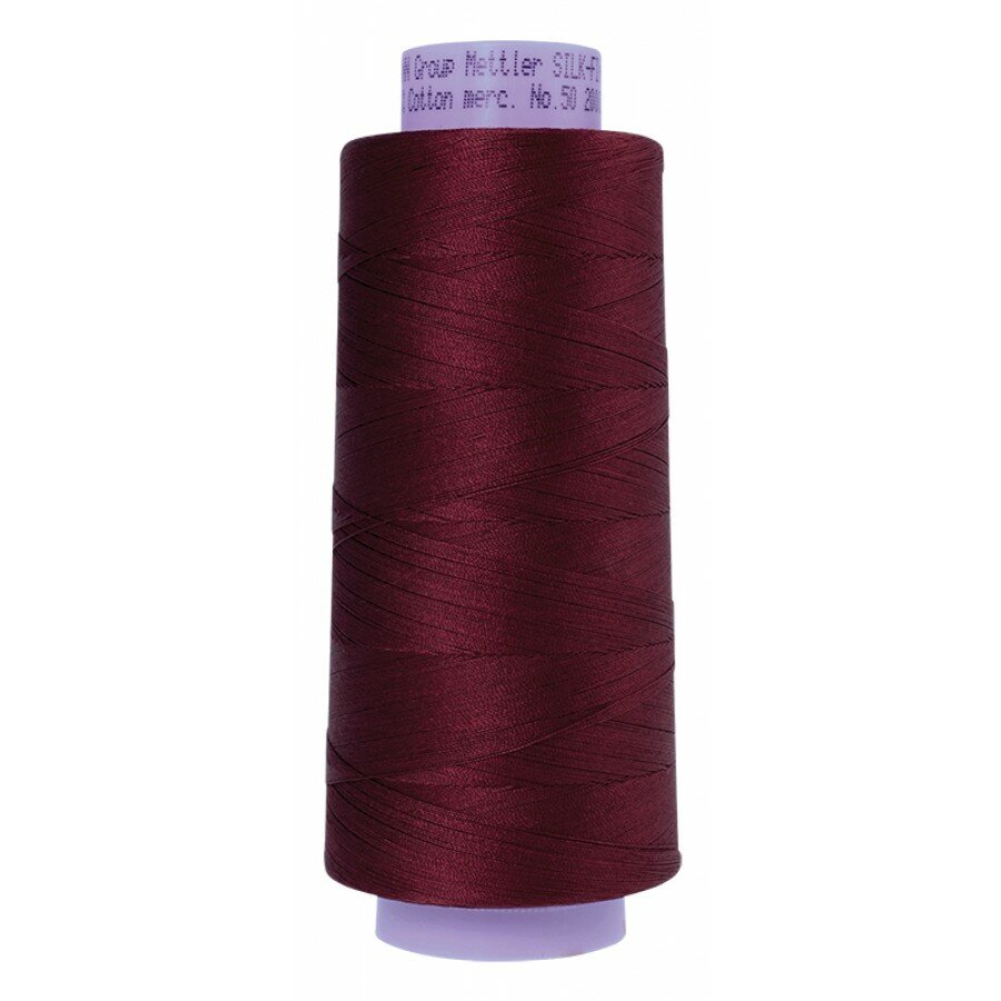 Нить для машинного квилтинга SILK-FINISH COTTON 50, 1829 м 0918 Cranberry