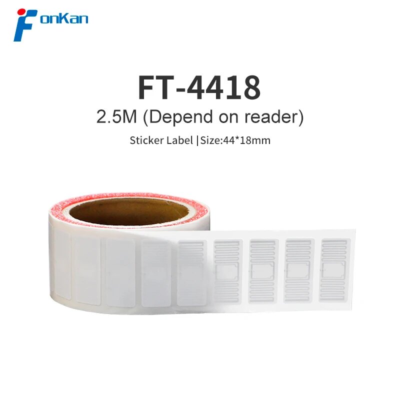 100шт RFID метки Fonkan 44x18mm