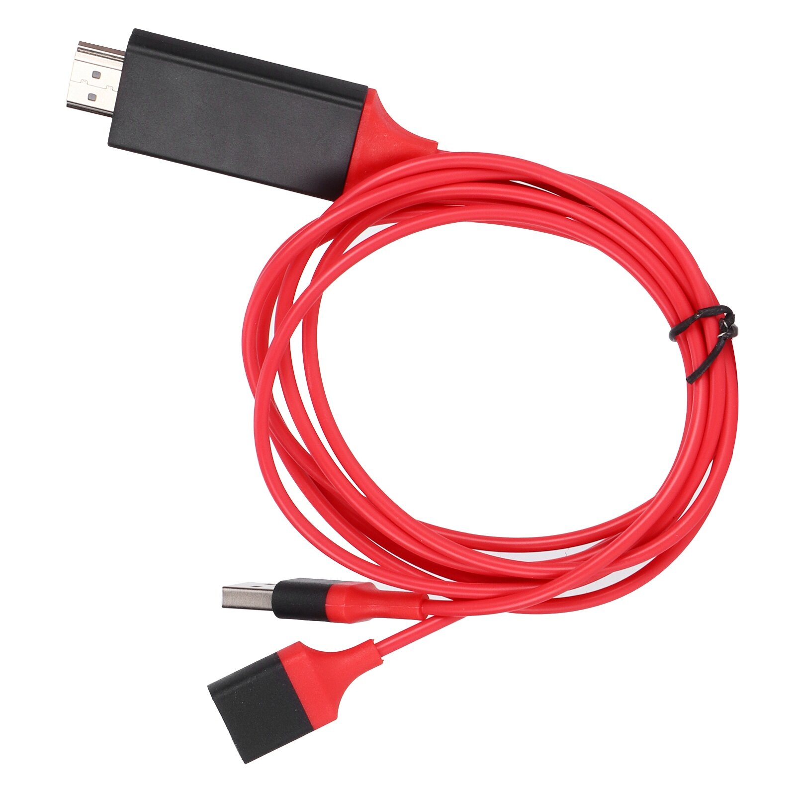 Кабель HDMI адаптер для мобильного телефона и планшета, универсальный, 1080P, AV, для подключения к телевизору HDTV, длина 2м, материал ABS+алюминиевый сплав, цвет как на картинках, в комплект входят 1 кабель HDMI и 1 инструкция, поддерживает iOS и