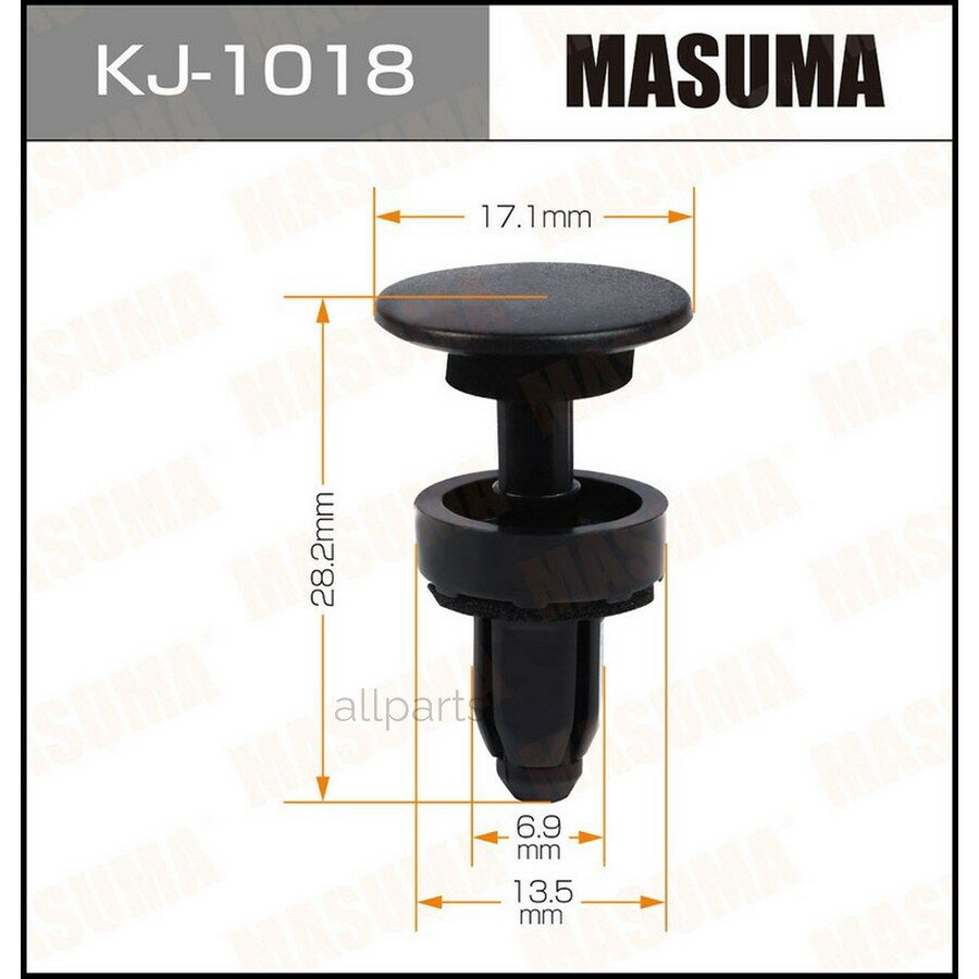 MASUMA KJ1018 клипса крепежная 1018-KJ