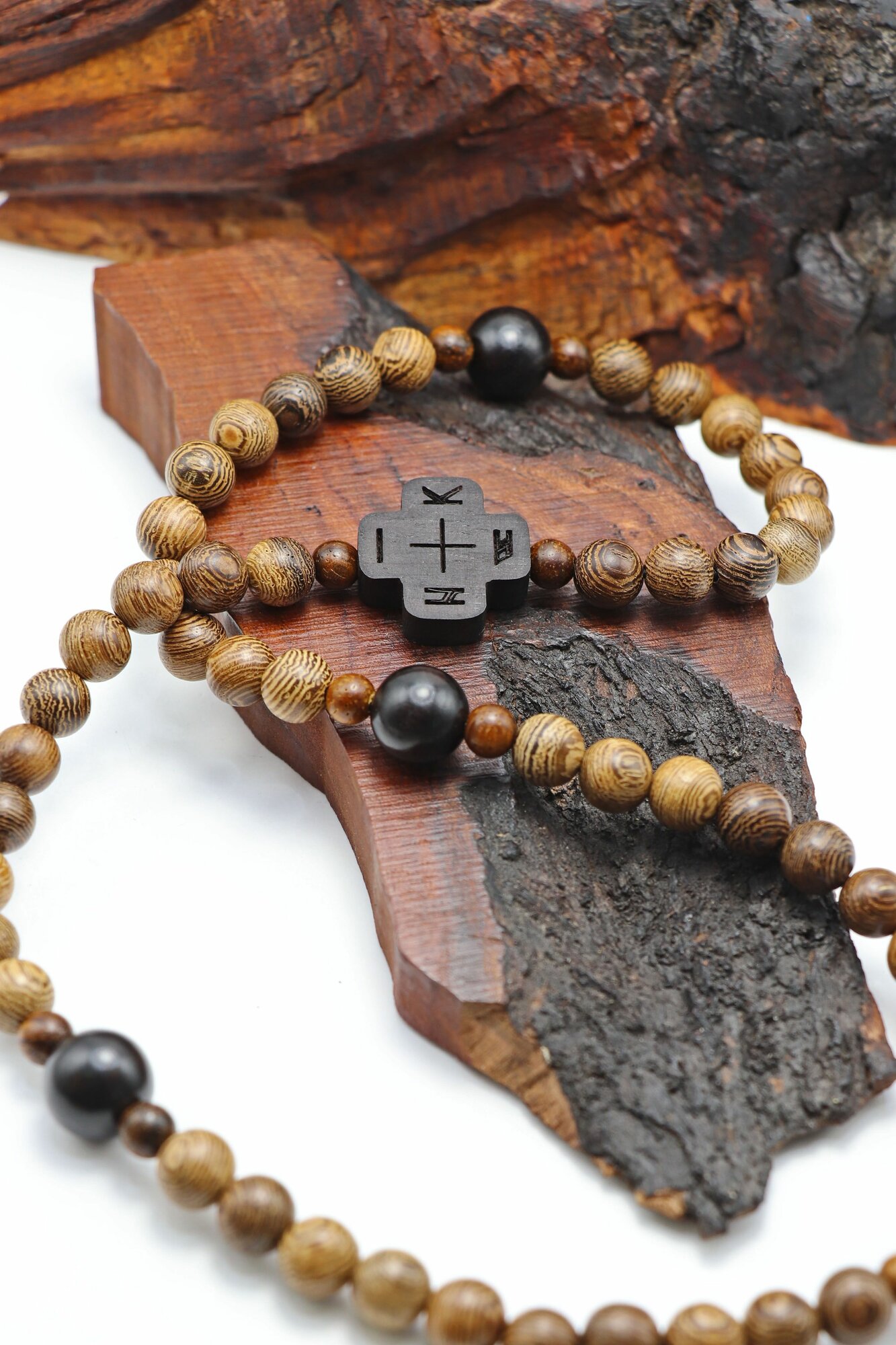 Четки для молитвы деревянные венге эбен тиковое дерево