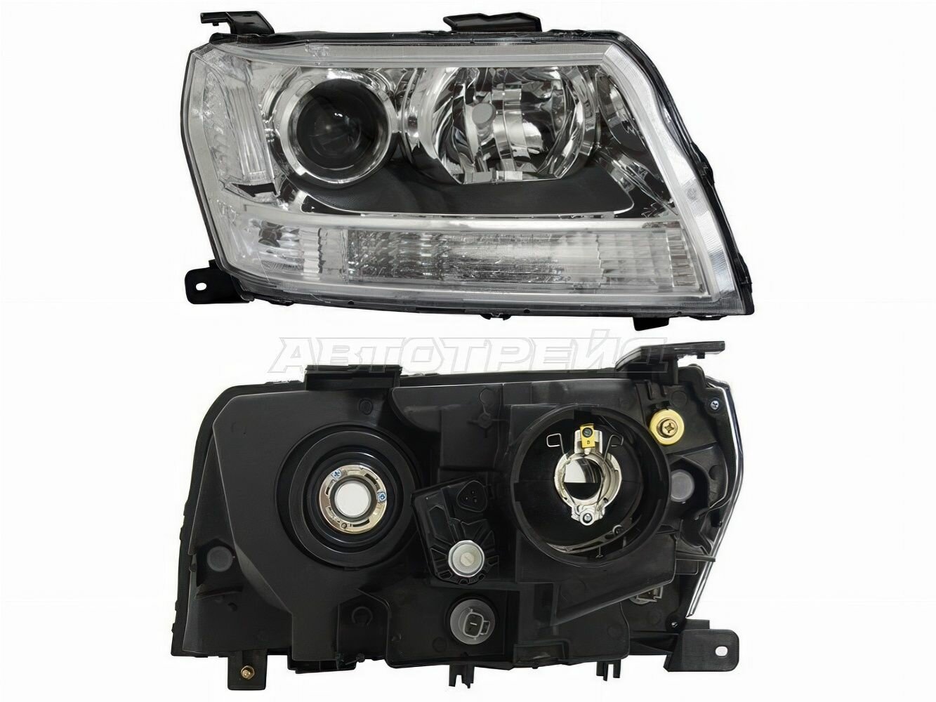 Фара правая, под ксенон, с электрокорректором (Евросвет) для Сузуки Эскудо, Гранд Витара арт ST2181135HR SAT