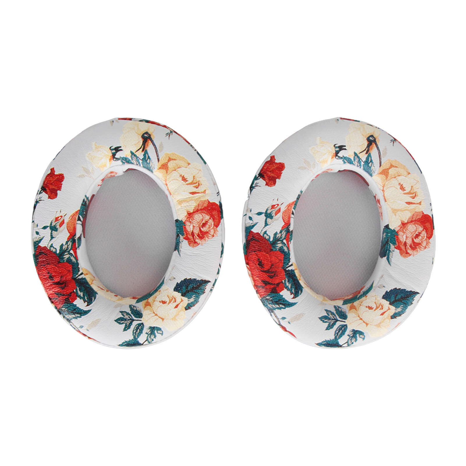 Амбушюры для Beats Studio 2/3, протеиновая кожа с памятью и принтом, белые