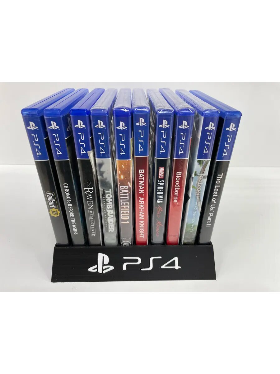 Подставка для дисков PS4 черная