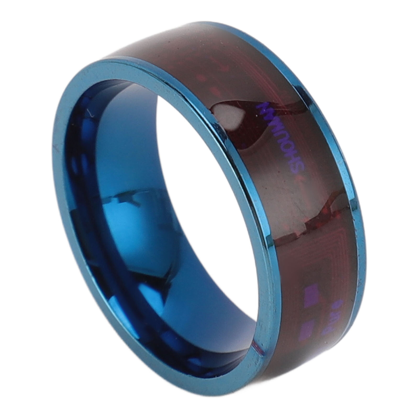 Smart NFC Ring Lightweight Intelligent Multifunctional Wearable Smart Ring for Ntag213 Chip Universal for Mobile Phone Blue 11