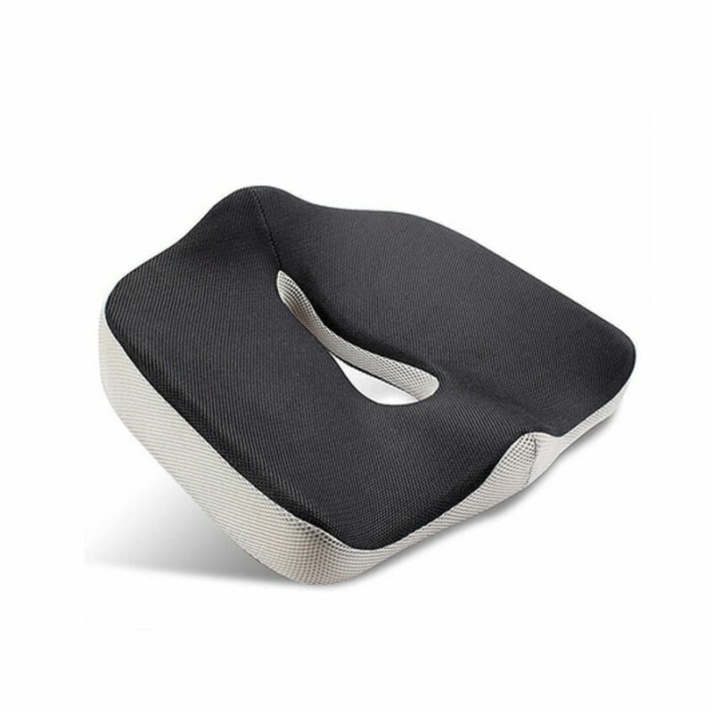 Анатомическая ортопедическая подушечка Ambesonne для офисных кресел Memory foam, высота 13/2,5 мм, длина 45 ширина 38 мм