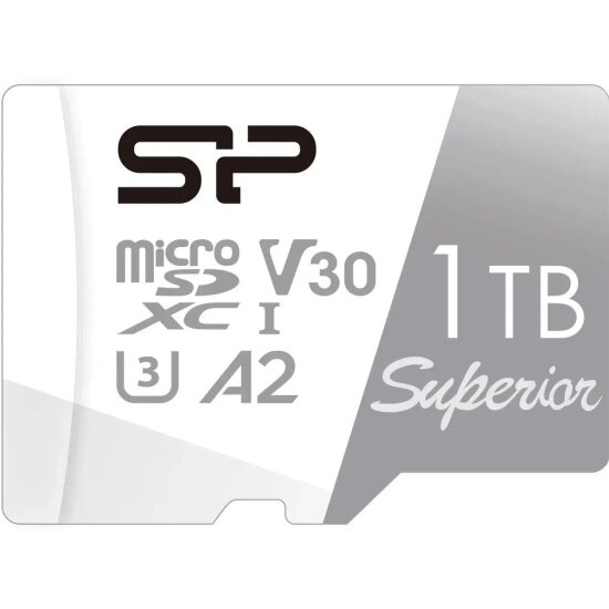 Карта памяти Silicon Power microSDXC 1Tb Superior UHS-I U3 V30 A2 (100/80 Mb/s)