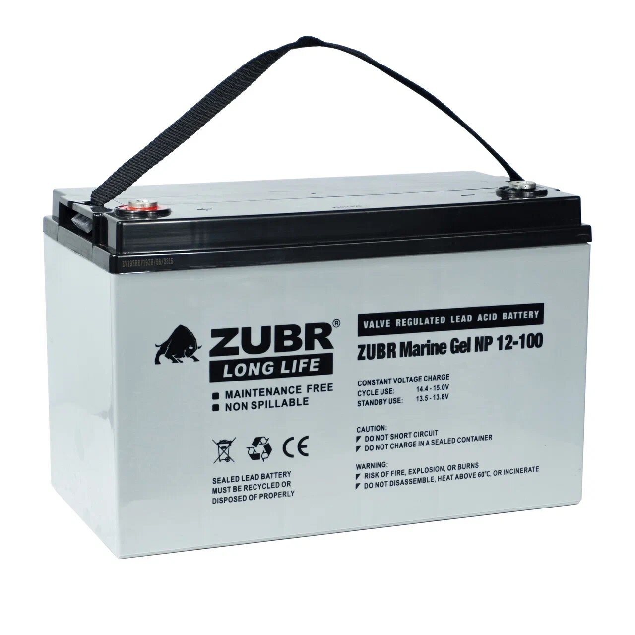 Аккумуляторная батарея для ИБП ZUBR Marine Gel NP 12V 100Ah (серый корпус)