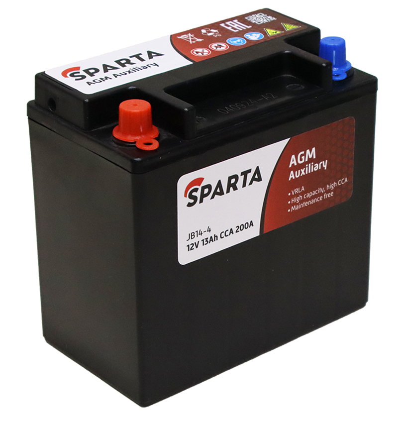 Аккумулятор SPARTA AGM Auxiliary 13 Ач 200 А (150х87х145) прямая полярность