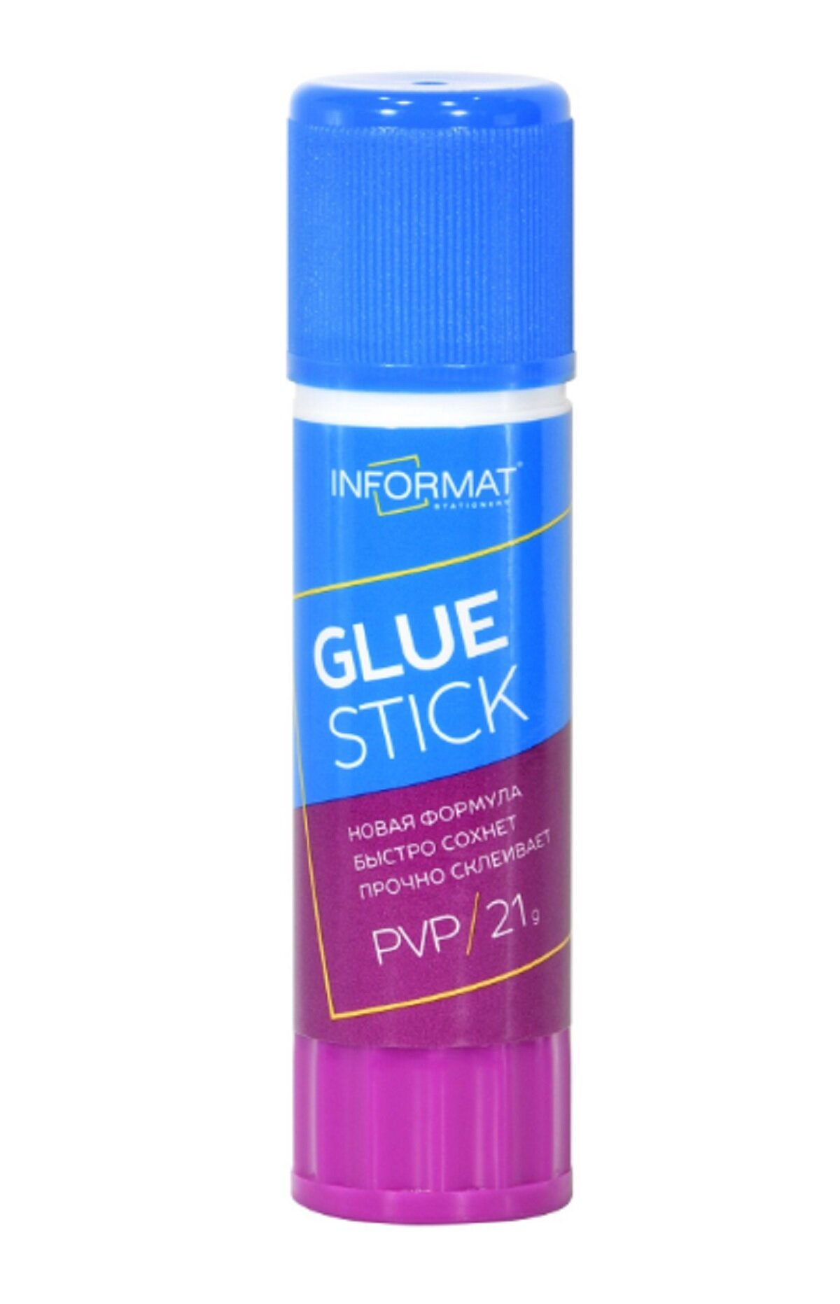 Клей-карандаш 1 шт "INFORMAT", 21г, PVP, для фотобумаги/бумаги/текстиля/картона