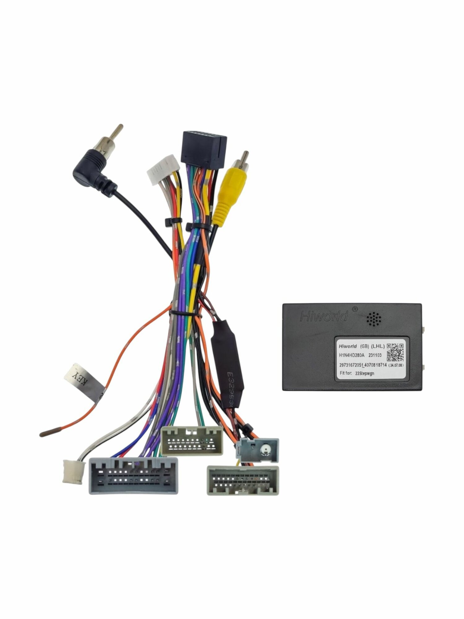 Разъем питания 16 pin для Android магнитол в Honda Stepwgn 2022+ (правый руль, Canbus HW)