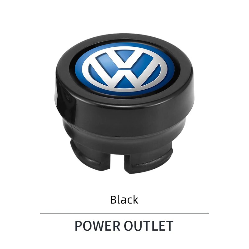 Автомобильный прикуриватель, крышка, автомобильный пылезащитный чехол, аксессуары для Volkswagen Jetta Golf Passat Polo Tiguan Phaeton Touareg Black