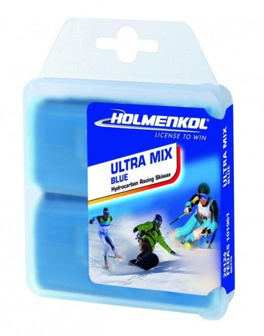 Парафин холодный Holmenkol Ultramix 2x35g blue (24124), температура снега от -20°C до -8°C