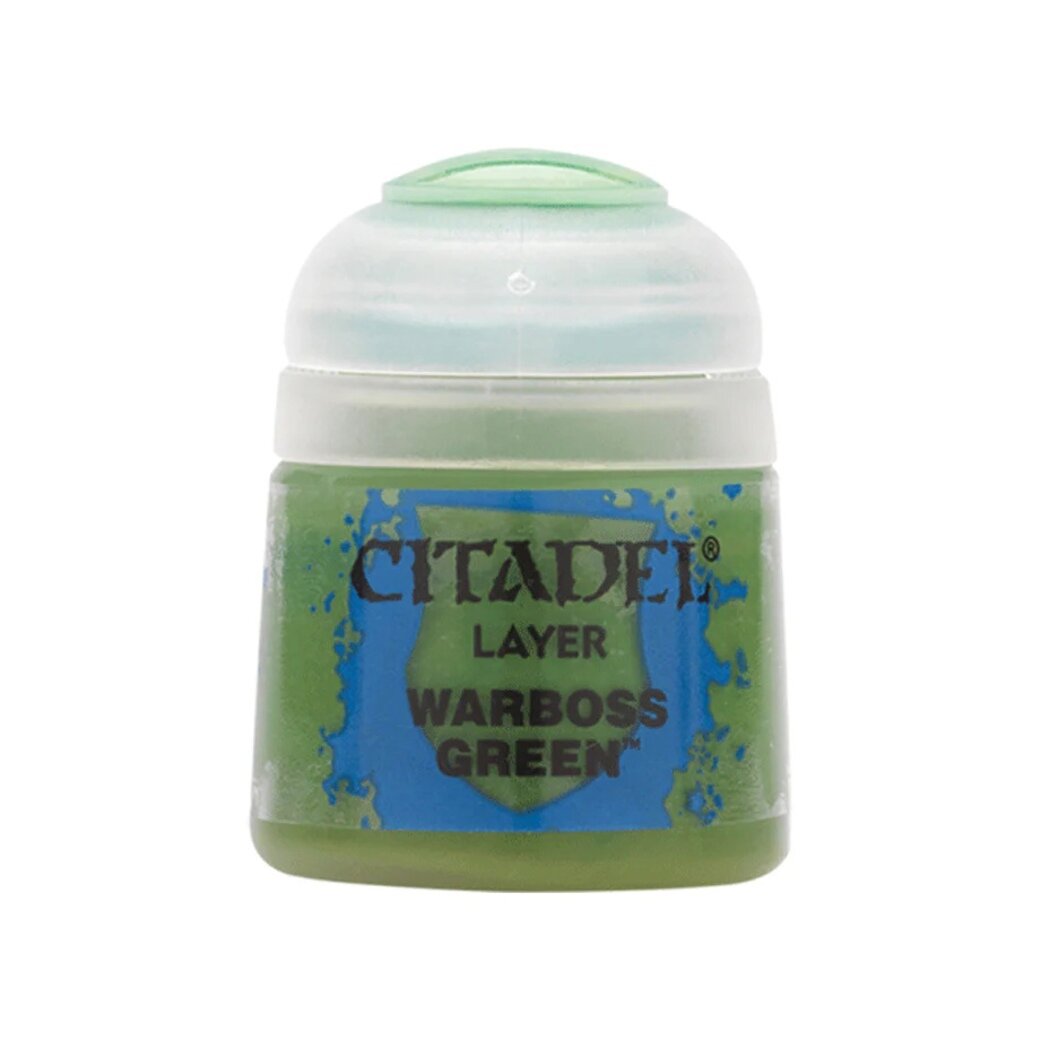 Краска акриловая "Citadel Layer Warboss", цвет зеленый, для варгеймов, 12 мл