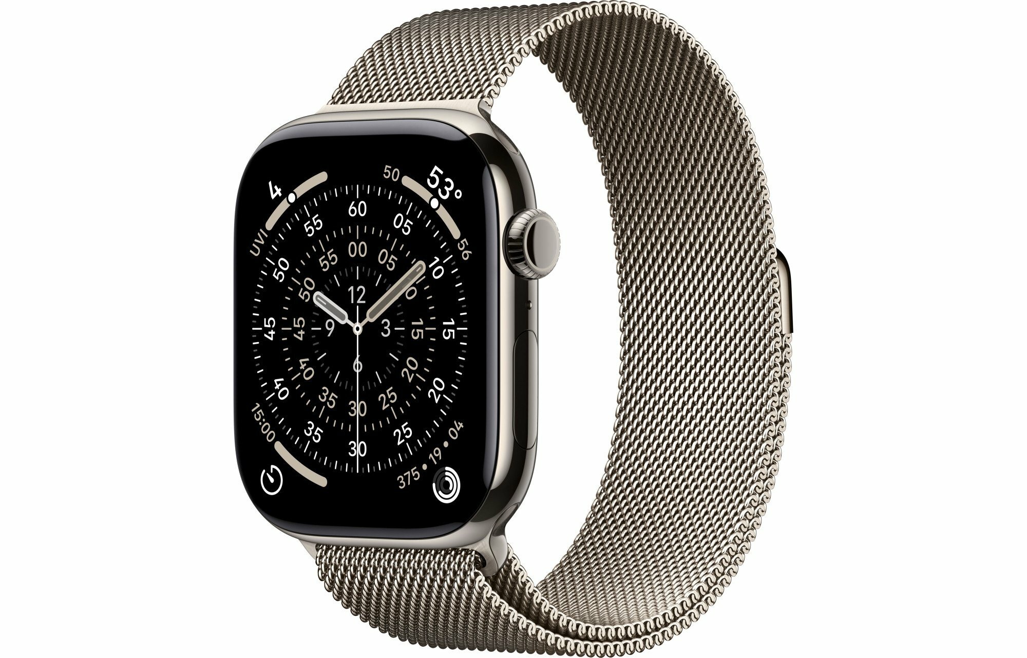 Apple Watch S11 42mm GPS + Cellular, Natural Titanium Case with Natural Milanese Loop