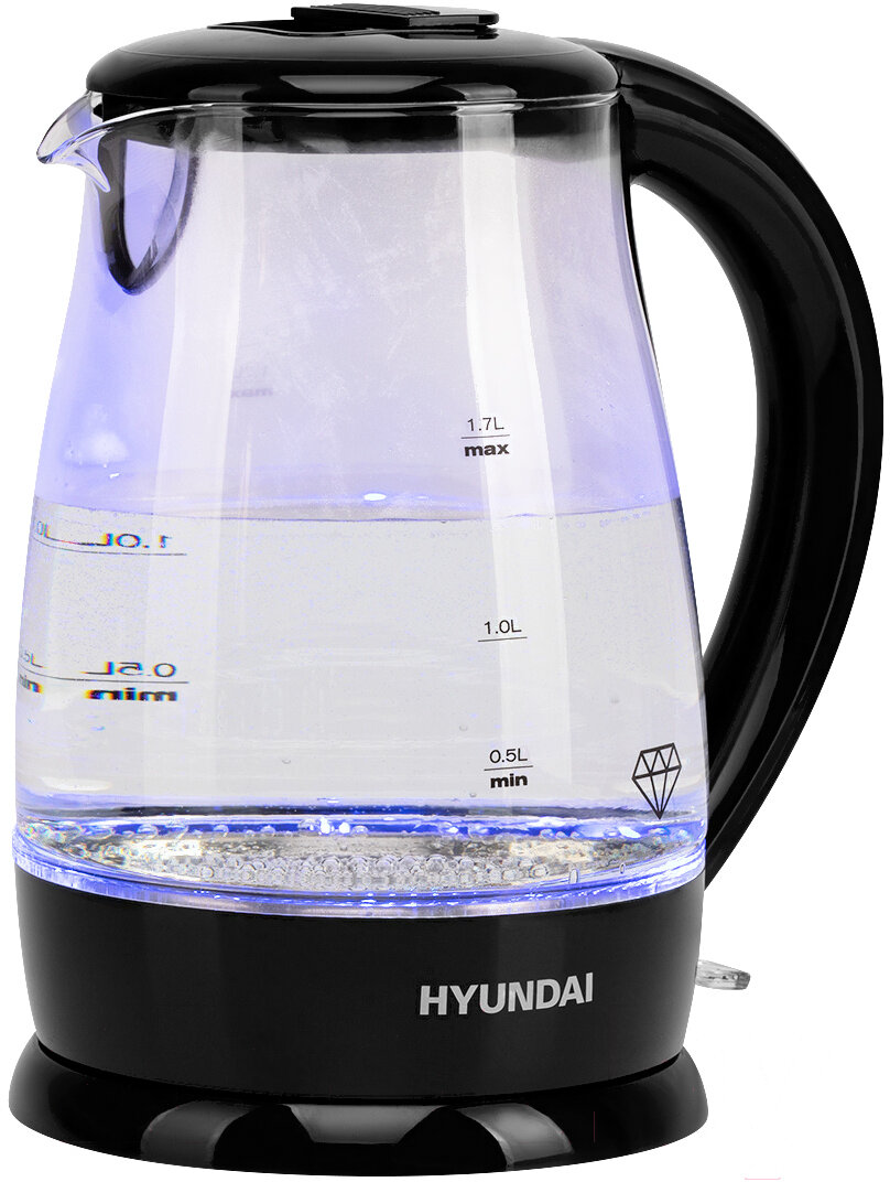 Чайник электрический HYK-G2011 1.7л. 2200Вт черный