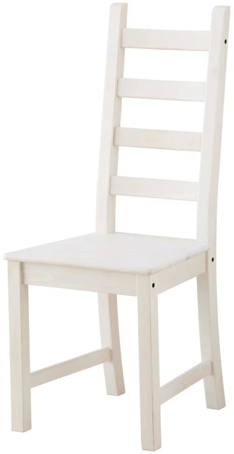 Стул каустби, массив дерева, 44х48х103 см, цвет: белая морилка