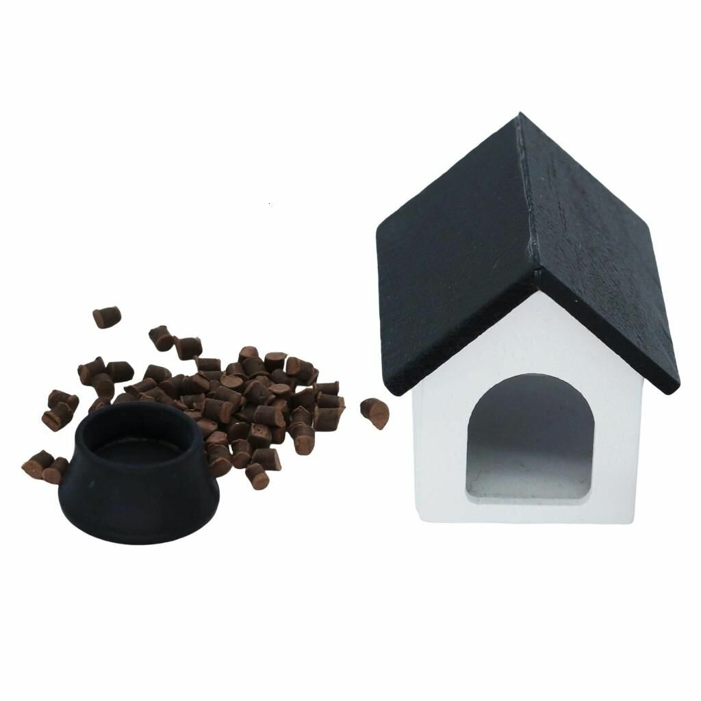 Гнездо для животных, Миниатюрный Деревянный Набор Для Умывания Собак В Питомнике 1:12-Черный