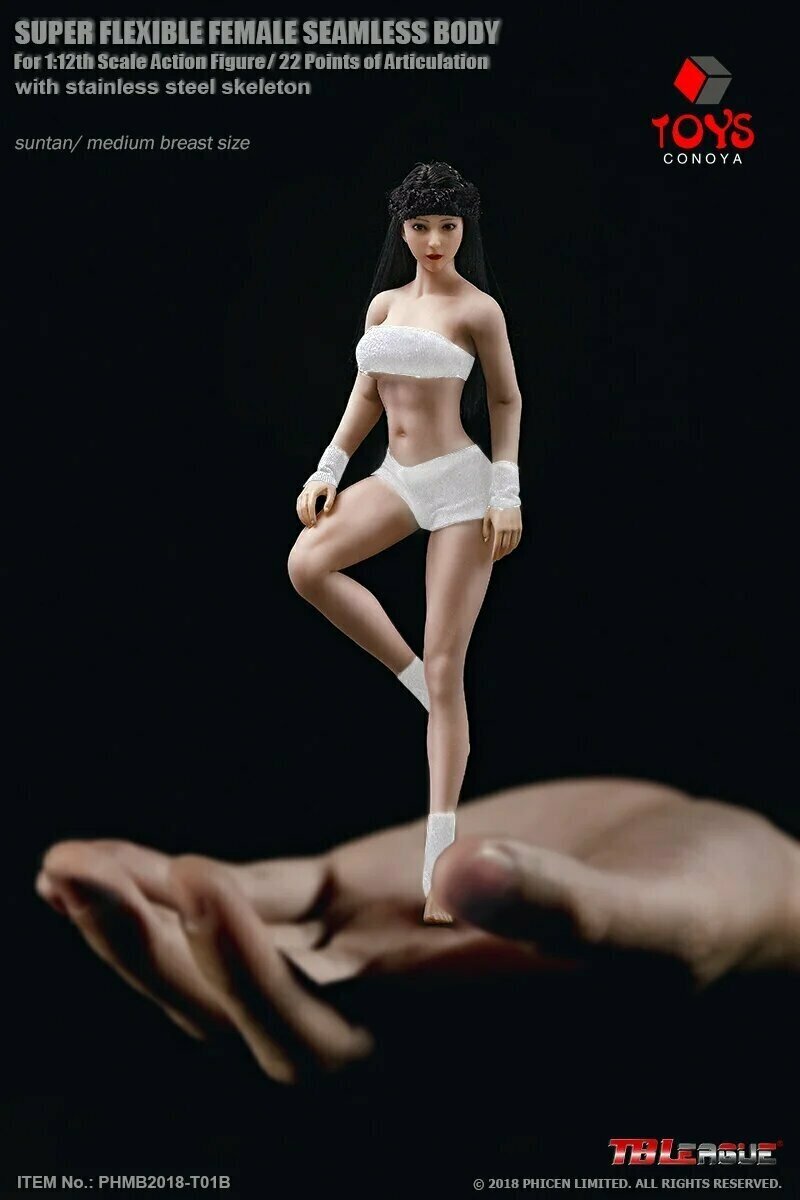 Супергибкая Женская бесшовная фигурка TBLeague Phicen T01A T01B 1/12, 6 дюймов, аниме пухлый бледный загар с головой, кукла