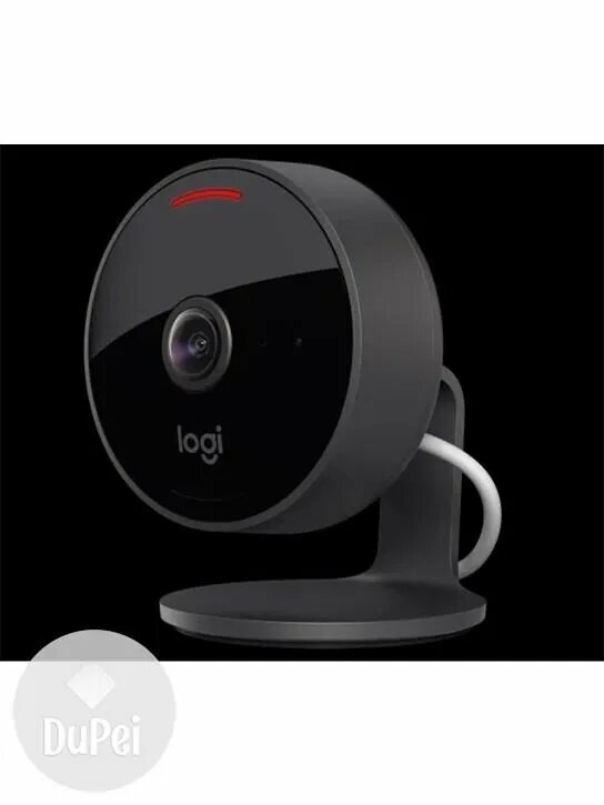 Камера безопасности Logitech Circle View для дома, совместимость с Apple HomeKit, внутренняя и наружная установка, ночное видение