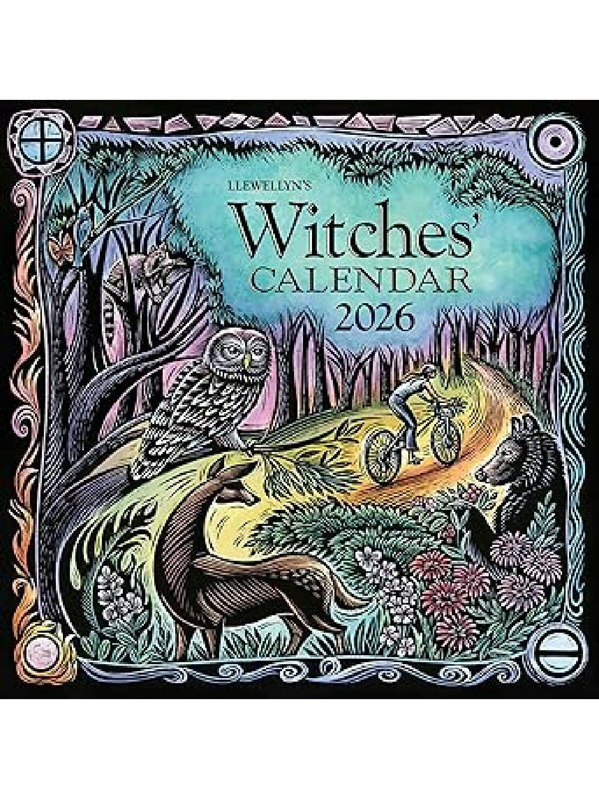 Календарь ведьм на 2026 год | Колесо года | Праздники Ведьм | Магическая мудрость | Астрологические данные (Гравюры)