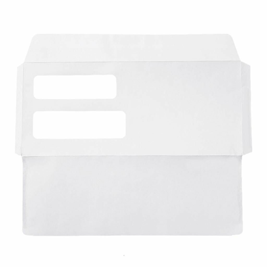 Конверты с защитным узором и двойным адресным окном из перерабатываемого материала, 50