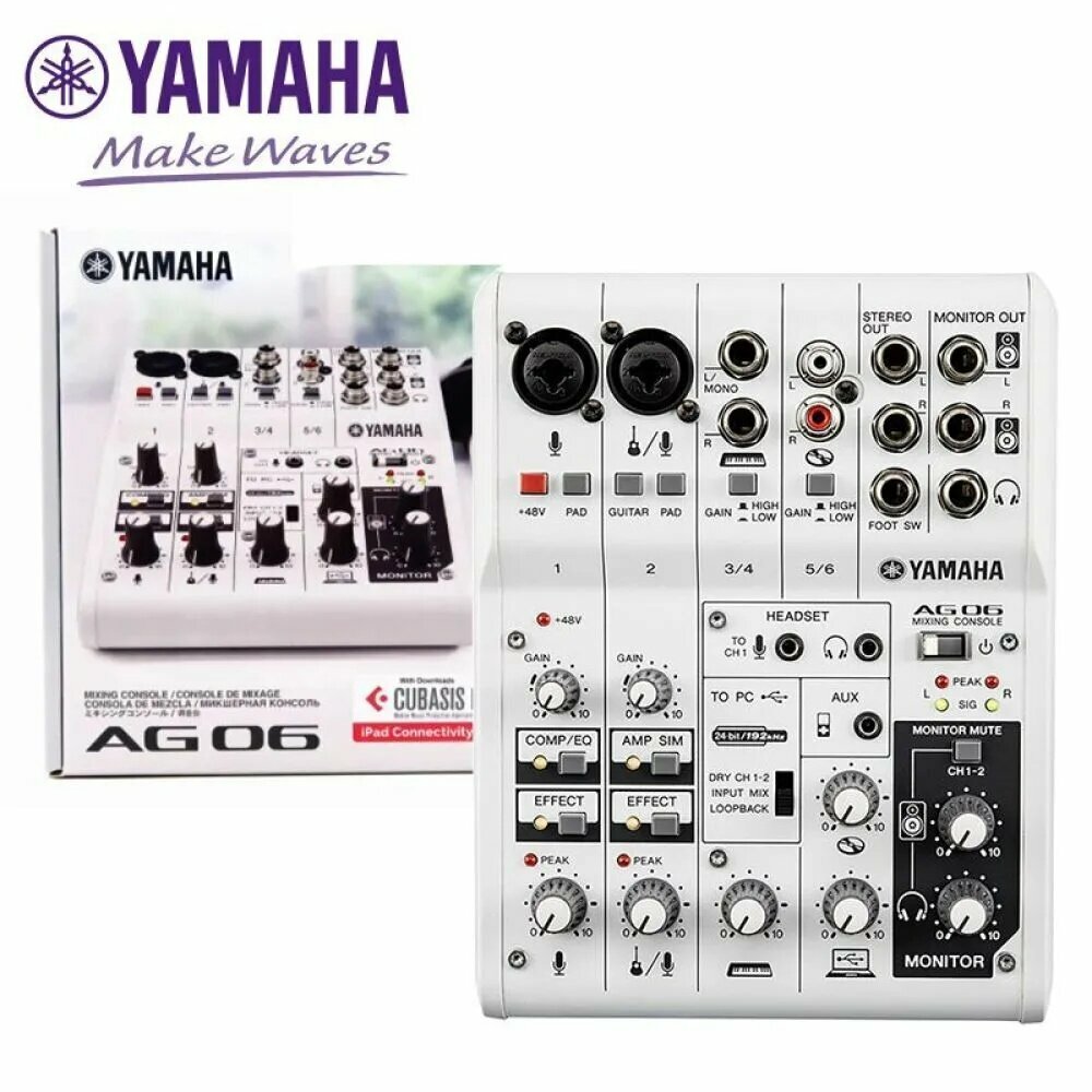 Аналоговый микшер AG06 MK2 белое