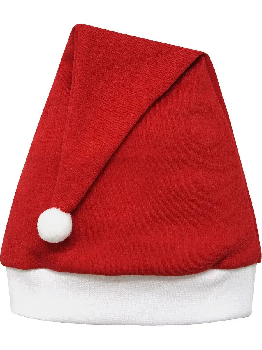 Новогодняя шапочка-гномик-колпак с бубоном для малышей хлопок