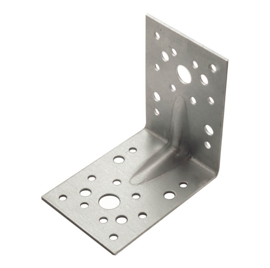 Уголок крепежный 50х50х40х2 мм, усиленный, оцинкованный