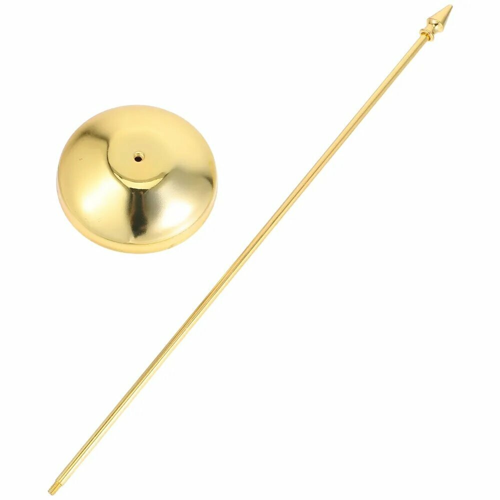 Мини-Держатель Флага, Золотой, Металлический, Стабильность, 1 Комплект