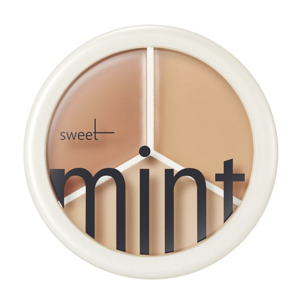 Консилер трехцветный/ контуринг для лица/ корректор