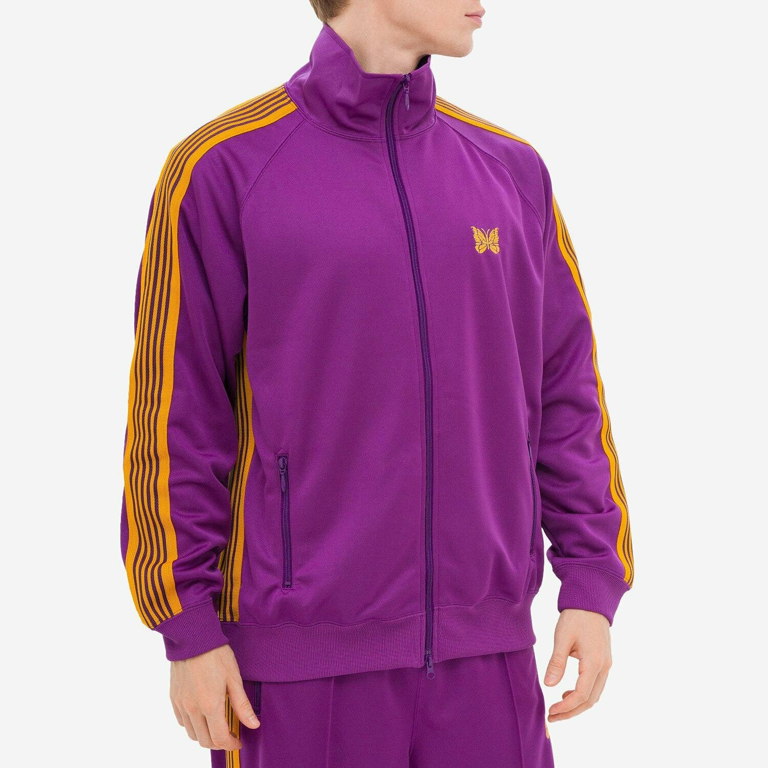 Толстовка Needles ТОЛСТОВКА NEEDLES TRACK JACKET - POLY SMOOTH, размер XS, , purple — фото 1