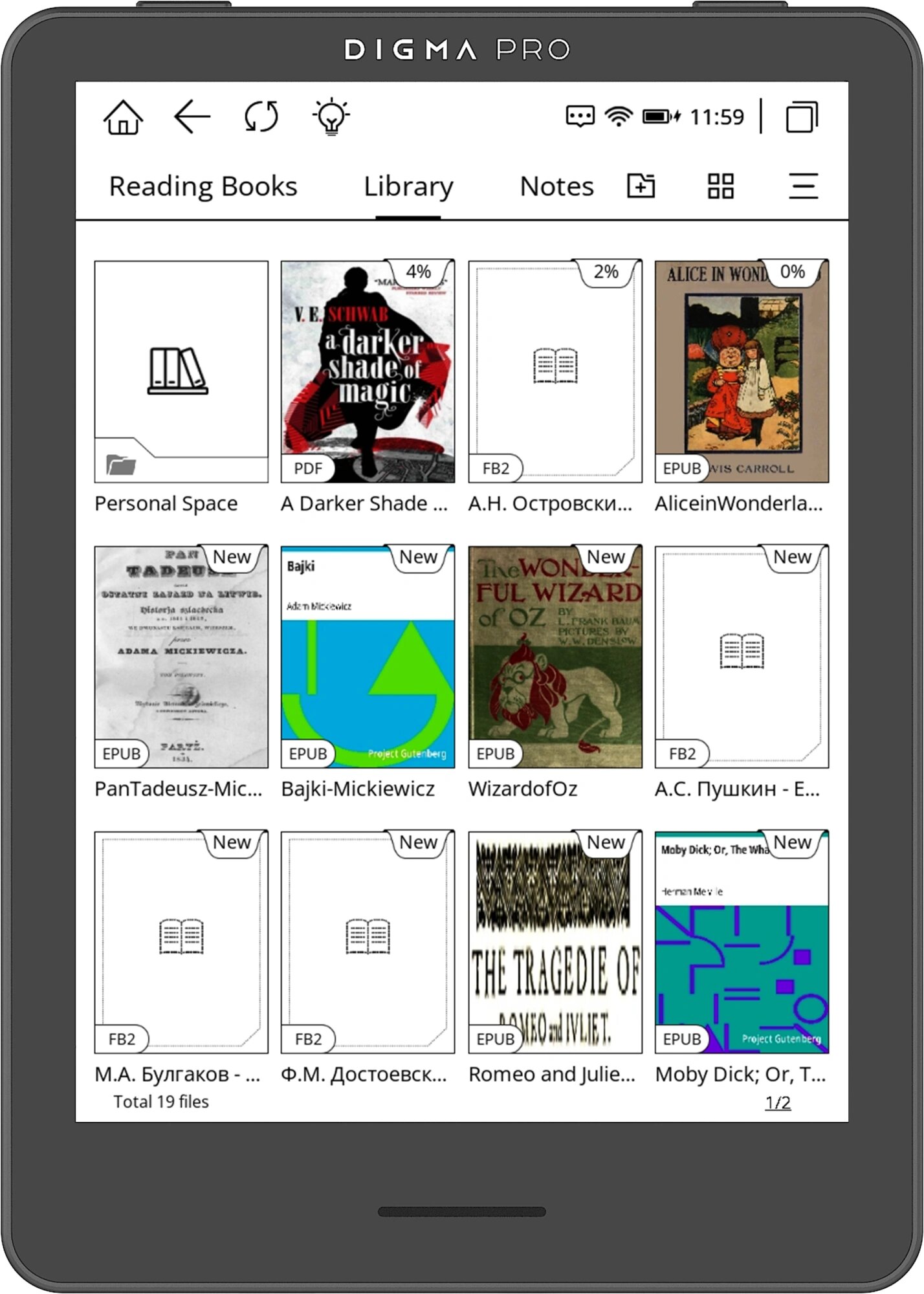 Электронная книга Digma pro Cosmic 6 6" E-Ink Kaleido 3