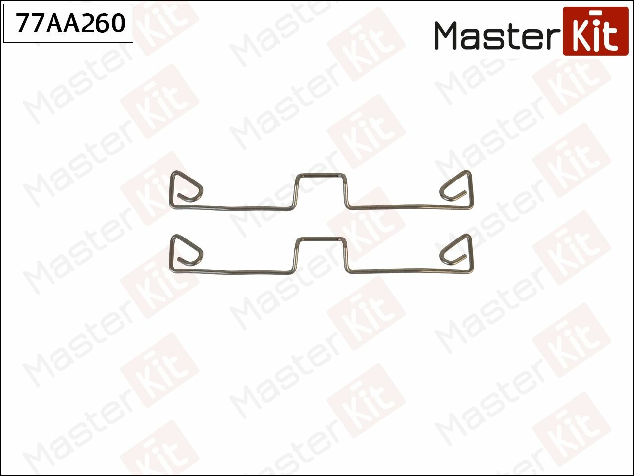 Комплект установочный тормозных колодок Audi A64B2C5 97-05 MasterKit 77AA260