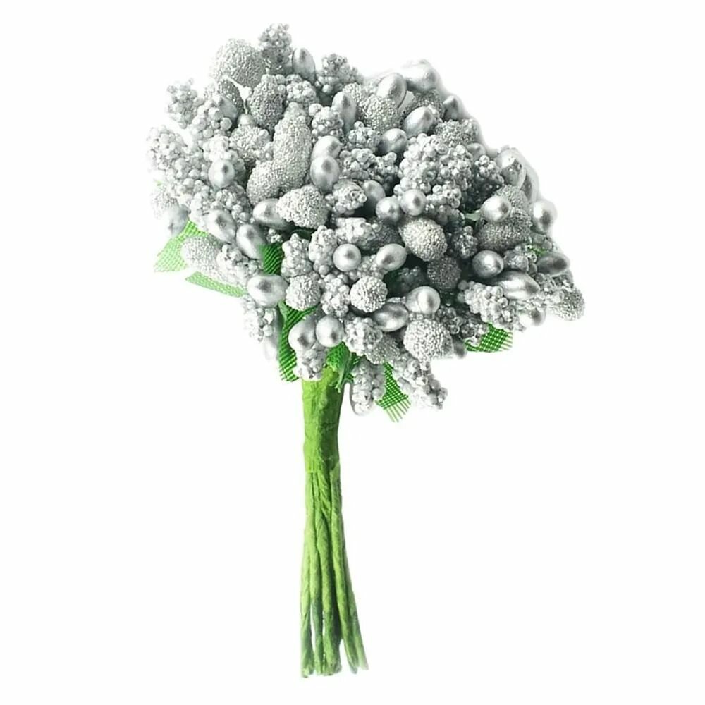 Ветка, шишка декоративная,12шт