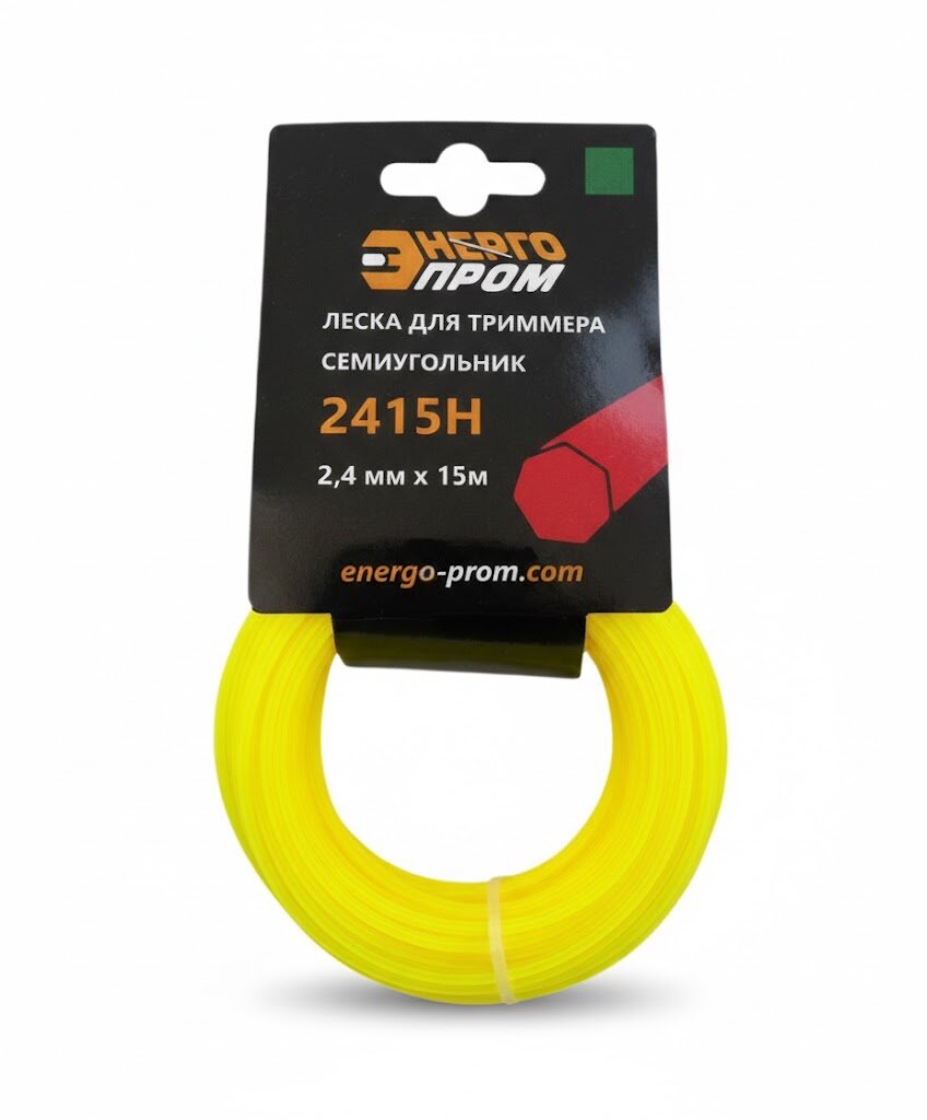 Леска для триммера энергопром семиугольник, 2.4 мм, 15, 2415H