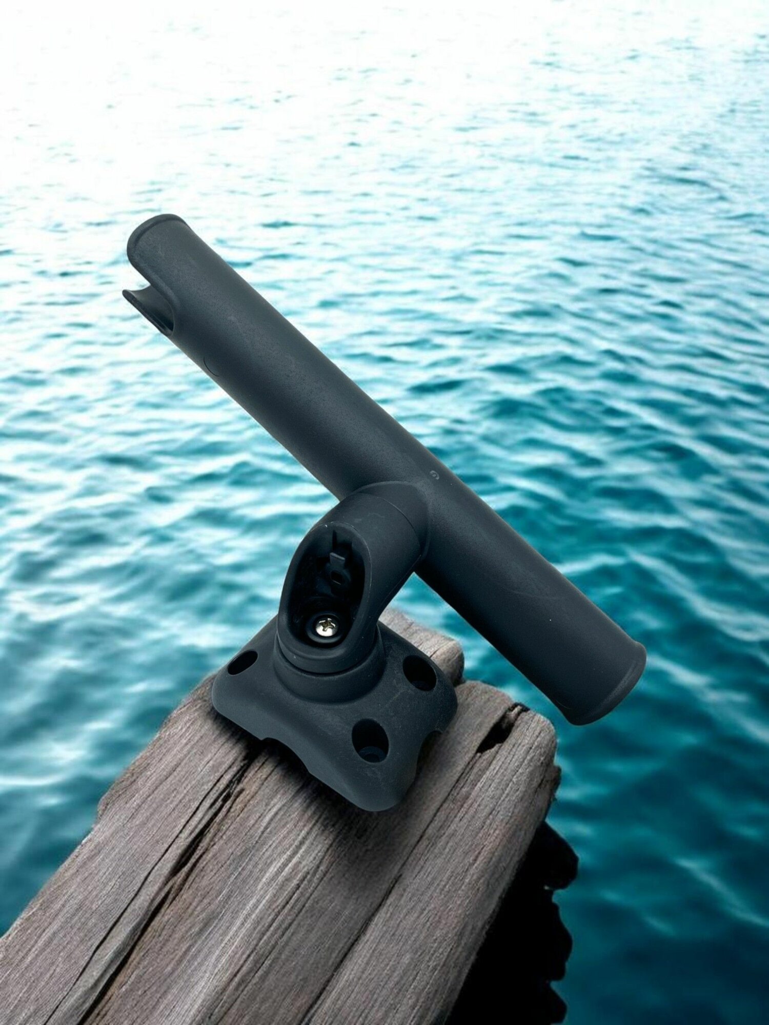 Держатель спиннинга/удочки для надувной лодки ПВХ на транец, банку