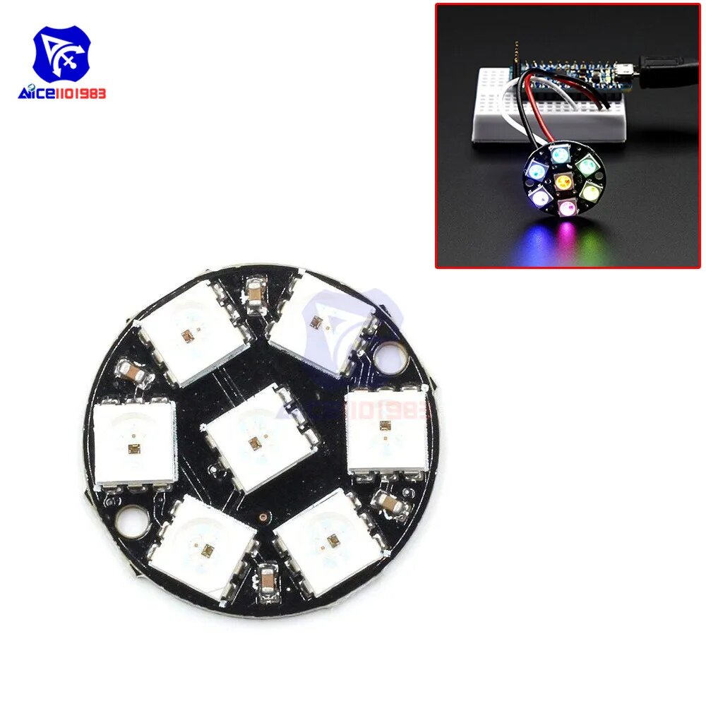 Diymore WS2812 RGB LED Ring Lamp