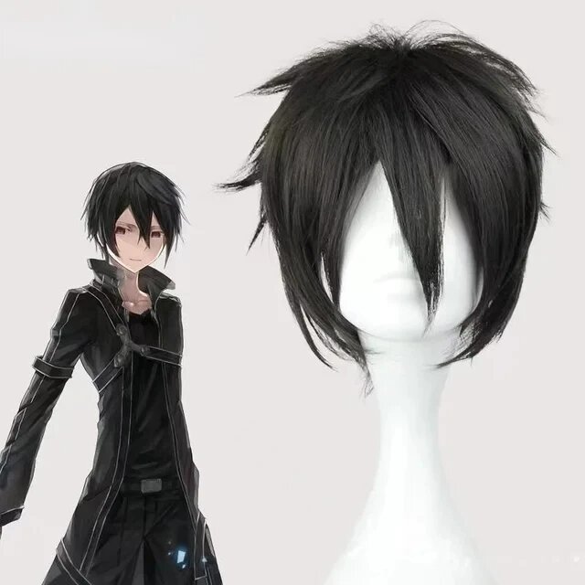 Косплей костюм Кирито Sword Art Online XXXL, Wig