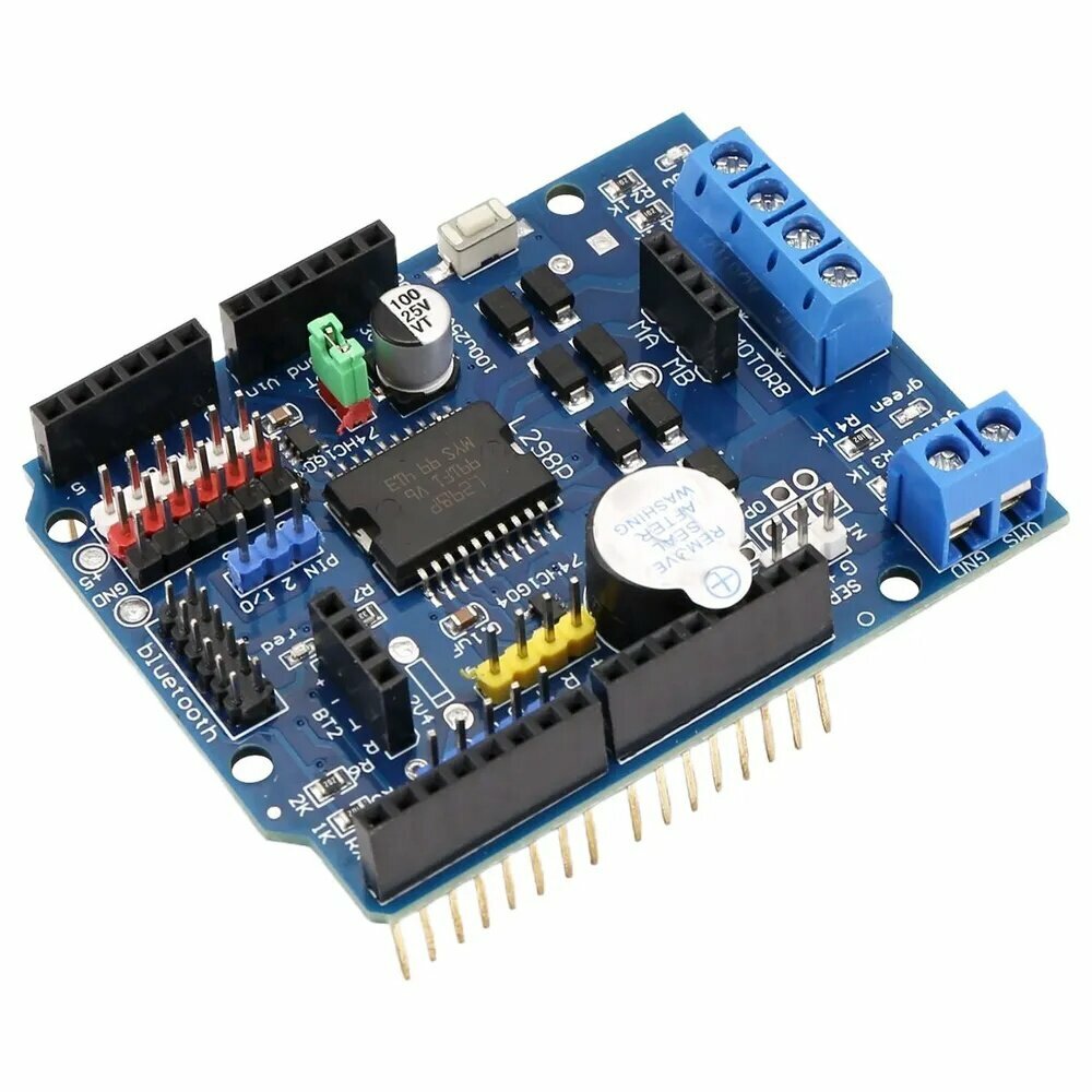 L298P DC Motor Drive Board Module Shield 2A Dual H-Bridge 2-канальный для R3