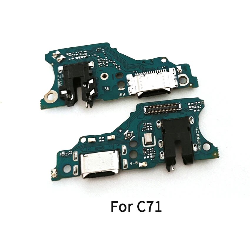 Для Realme C71: плата зарядки USB, гибкий кабель док-порта, запчасти для ремонта