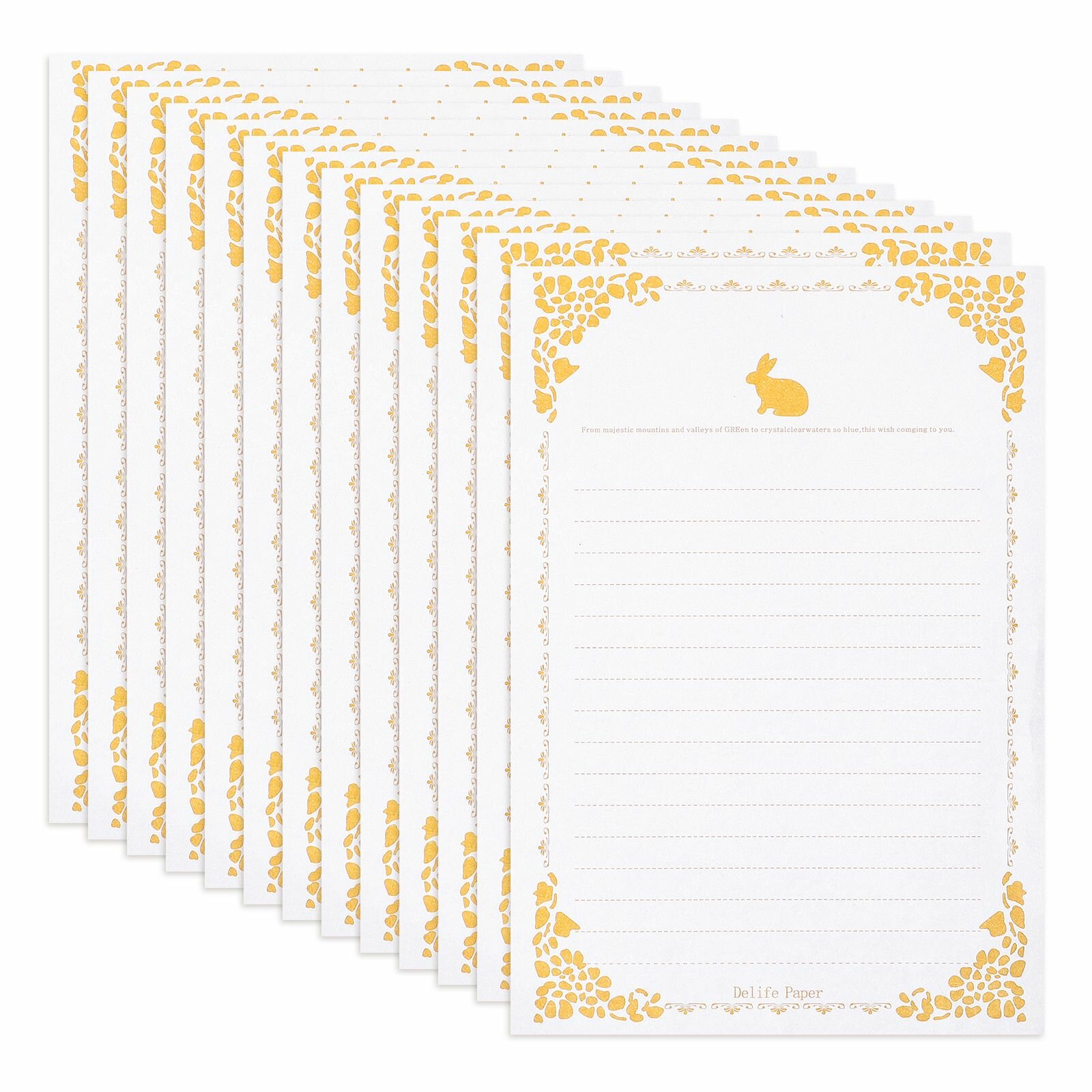 Винтажная бумага для писем белая, 20 листов, из плотной бумаги для письма и приглашений