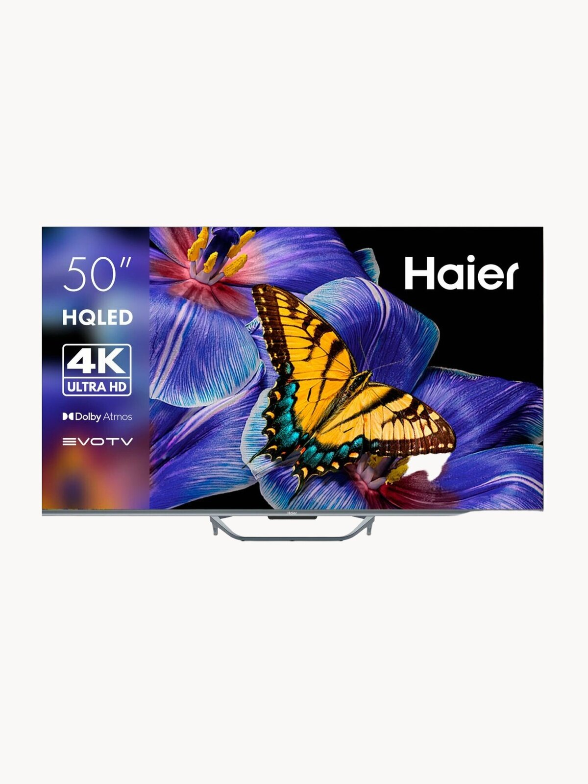 Телевизор Haier 50 Smart TV S4 (Wi-Fi, Bluetooth, DBX-TV, Dolby Atmos, HDR 10, Android TV 11.0), серый