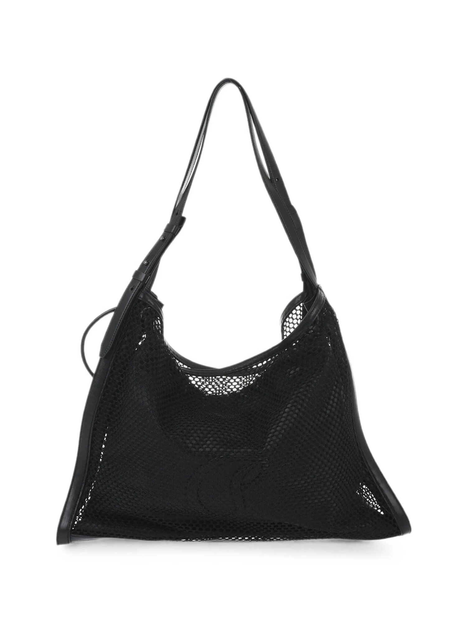 Сумка Baggy perforated-fabric leather-trim tote bag