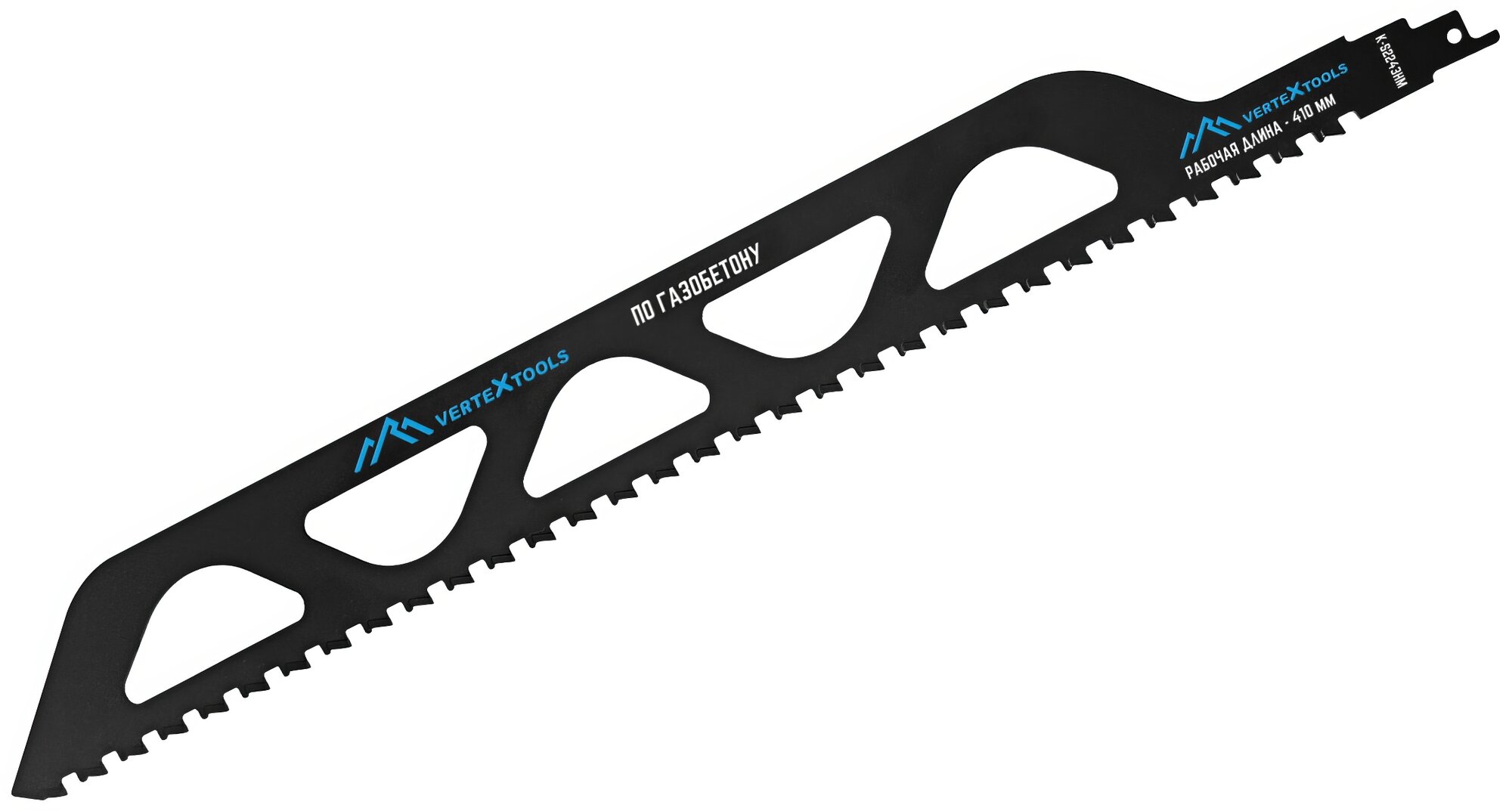 Полотно для сабельной пилы по газобетону Vertextools K-S2243HM 455 мм