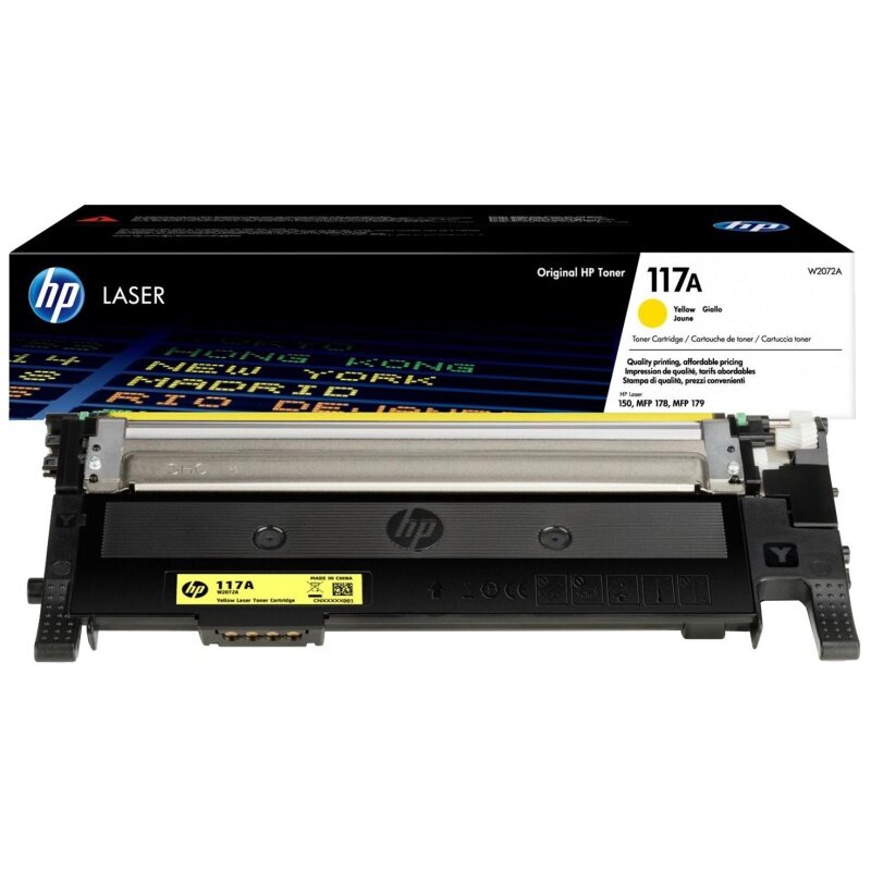 Тонер-картридж HP "HP 117A", желтый, для 150/MFP 178/179 (W2072A)