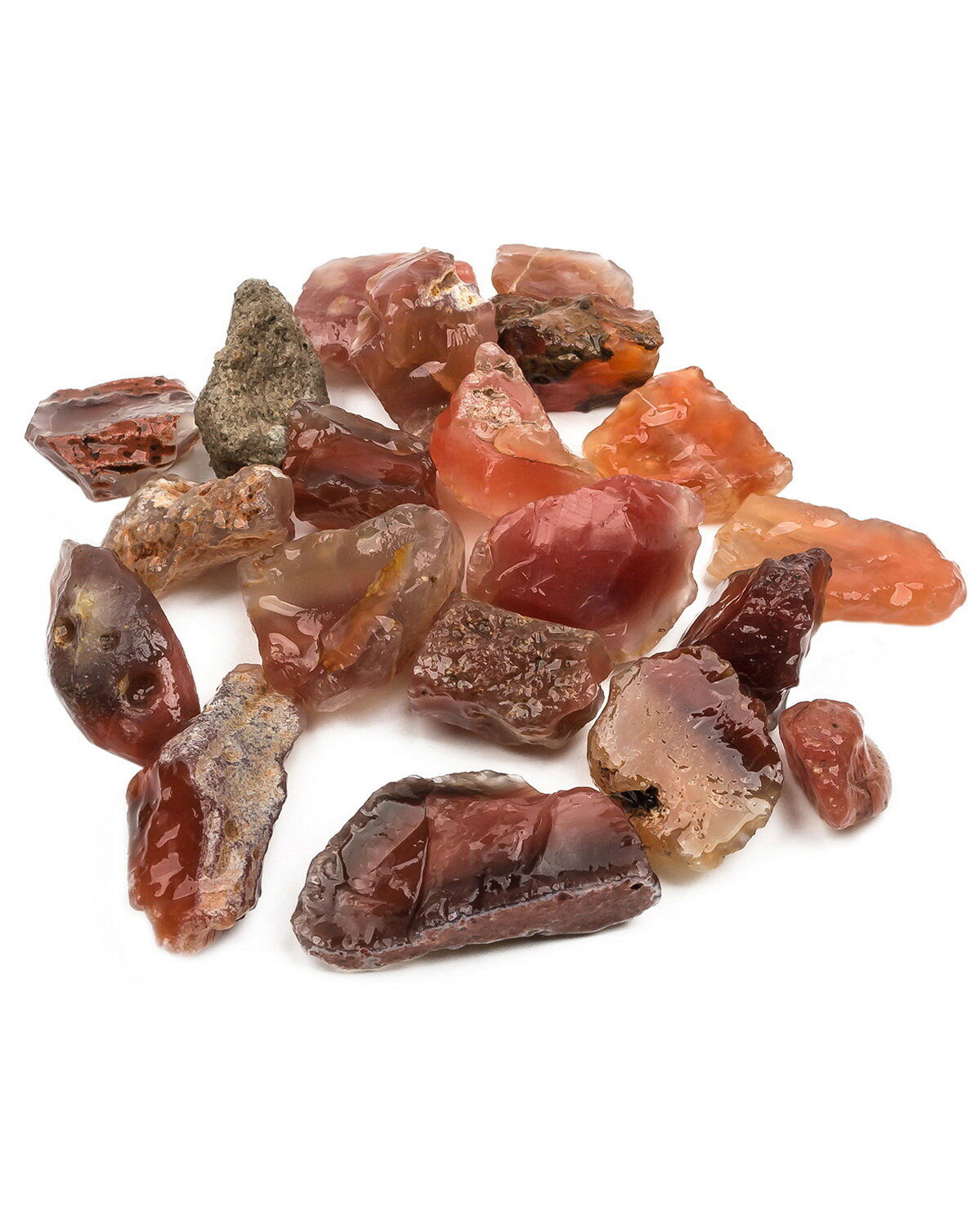 Камень Сердолик 250 гр, натуральный минерал в коллекцию.