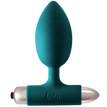 Lola Spice It Up Perfection, зеленая Анальная пробка с шариком внутри и вибрацией