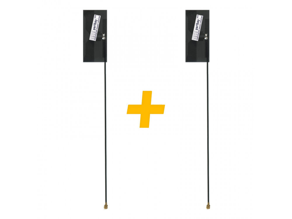 Wi-Fi Антенна с разъемом IPEX IPX U.FL 2.4GHz 5GHz 5.8GHz 5dBi Внутренняя (2 штуки)