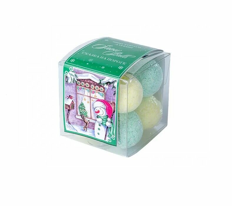 Laboratory KATRIN Набор шипучей соли Snow Balls, Сказка на пороге, 8х20 г